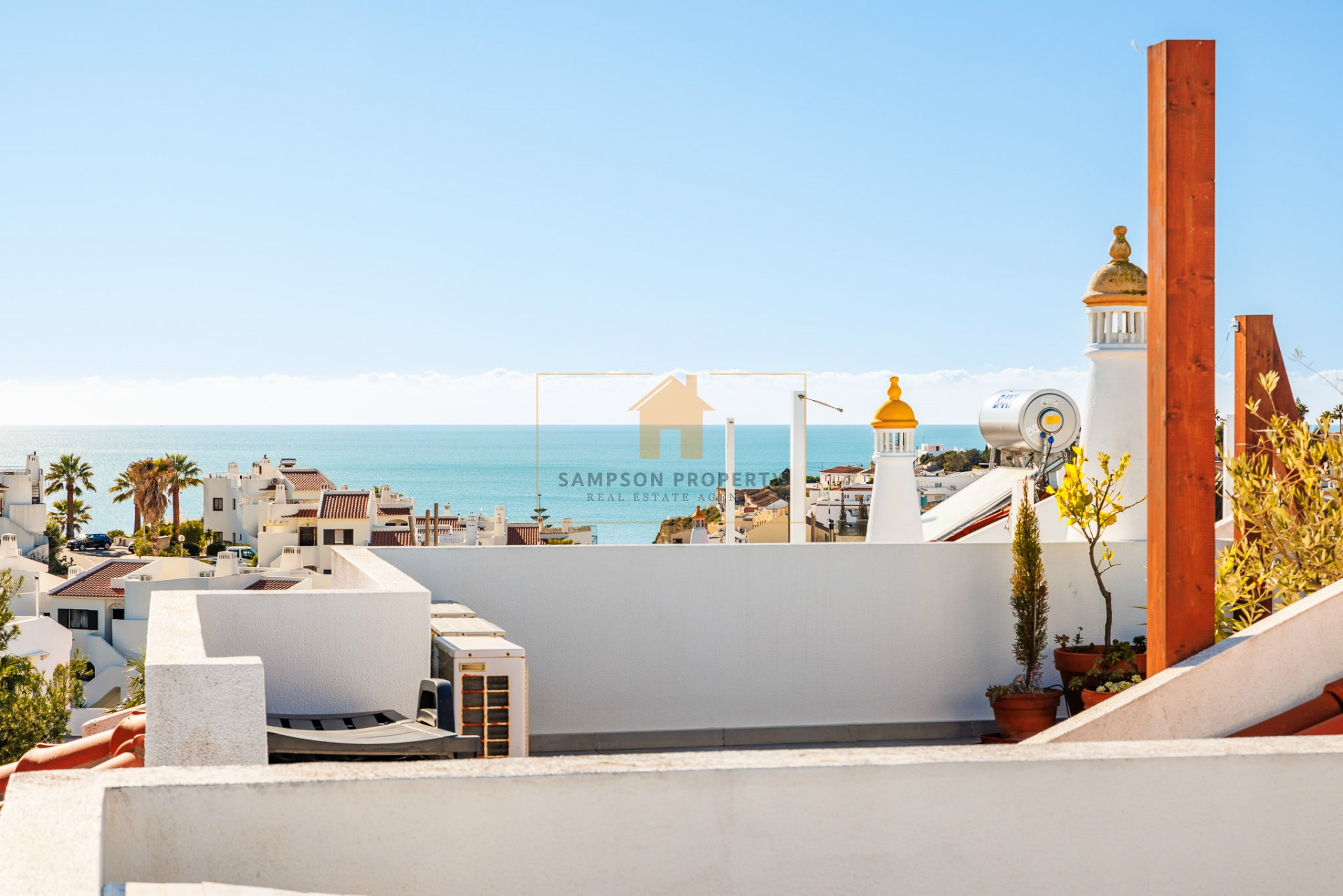 For sale in Colina Verde, Carvoeiro 2 bedroom townhouse with sea views ...